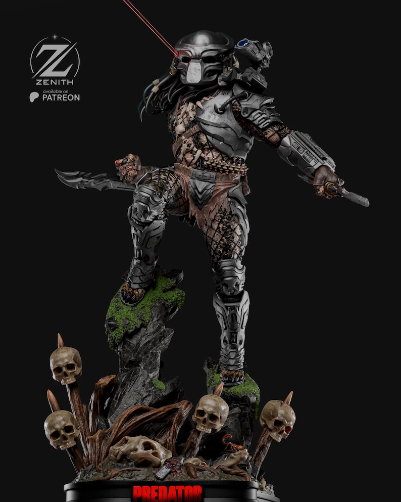Predator Fanart | 3D Printed Resin Statue | Painted or Garage/diy Model ...