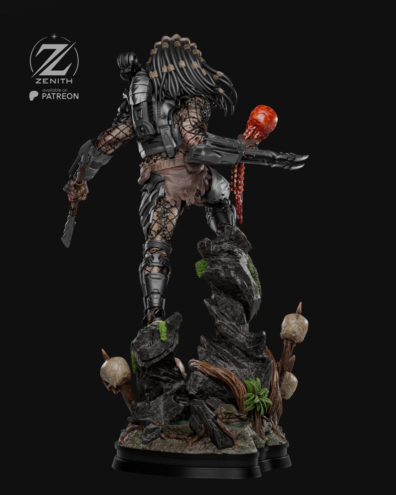 Predator Fanart | 3D Printed Resin Statue | Painted or Garage/diy Model ...