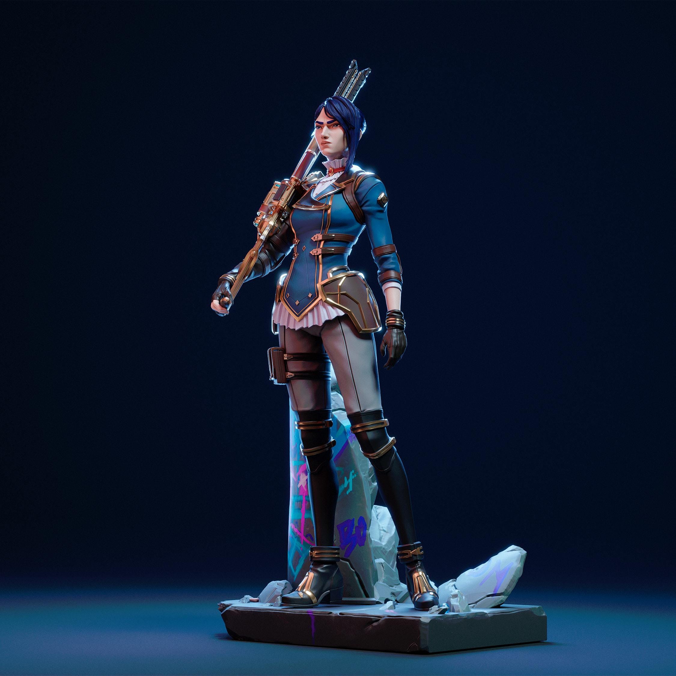 Caitlyn Fanart | 3D Printed Resin Statue | Painted or Garage/diy Model ...
