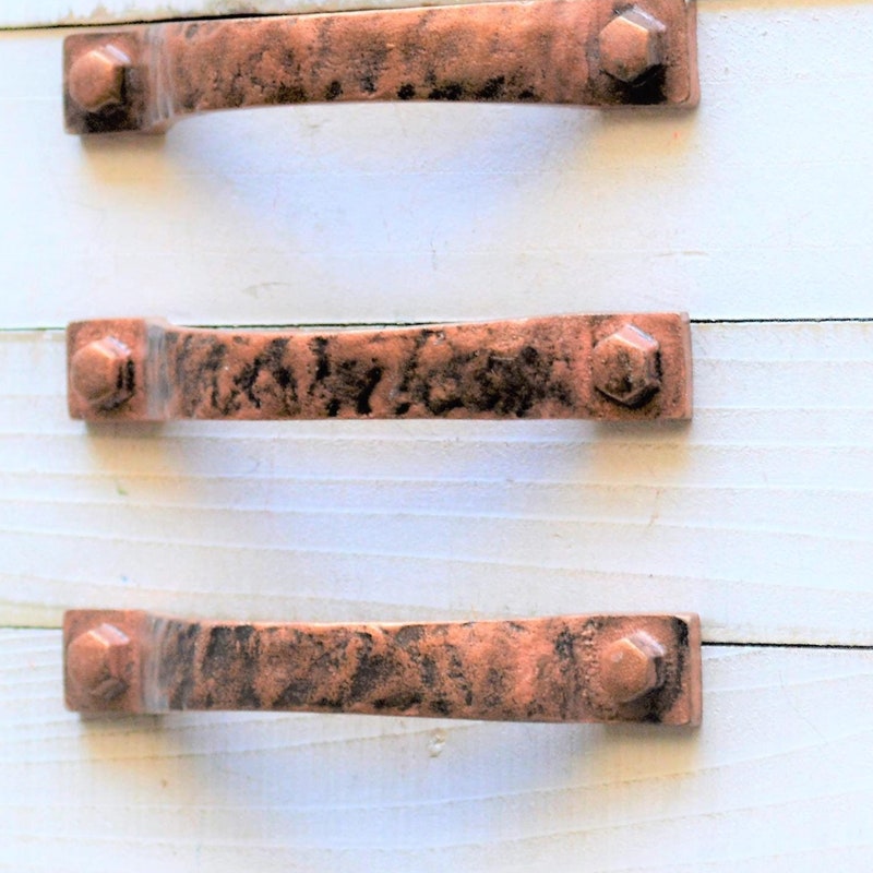 Copper Drawer Pull - Etsy
