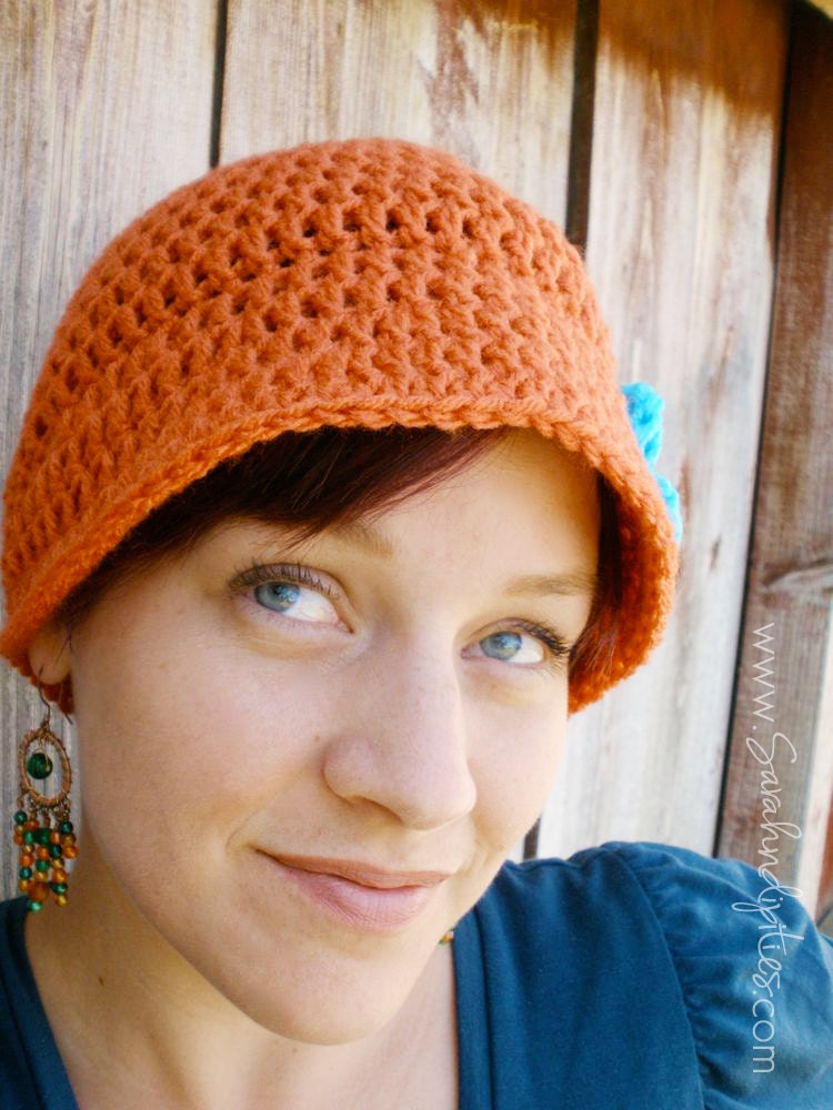 Women's Crochet Flapper Hat Crochet Cloche Hat Vintage 1920's Style ...