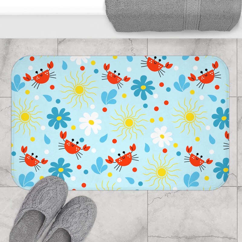 Crab Bath Mat - Etsy