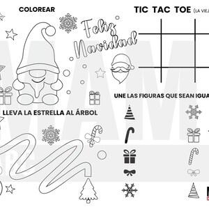 Christmas Activity Sheets for Kids in Spanish - Hojas De Actividades De ...