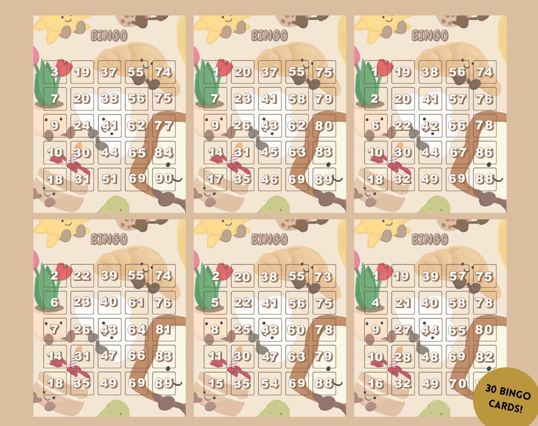 Printable Number Bingo for Kids | Birthday Party Game | Classroom ...