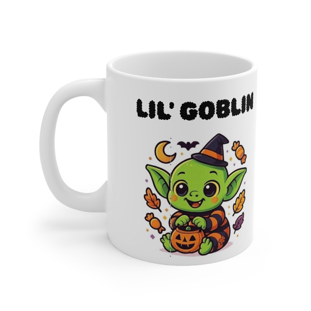 Ceramic Mug, Little Goblin Family Halloween Coffee Cup, Halloween Mug ...