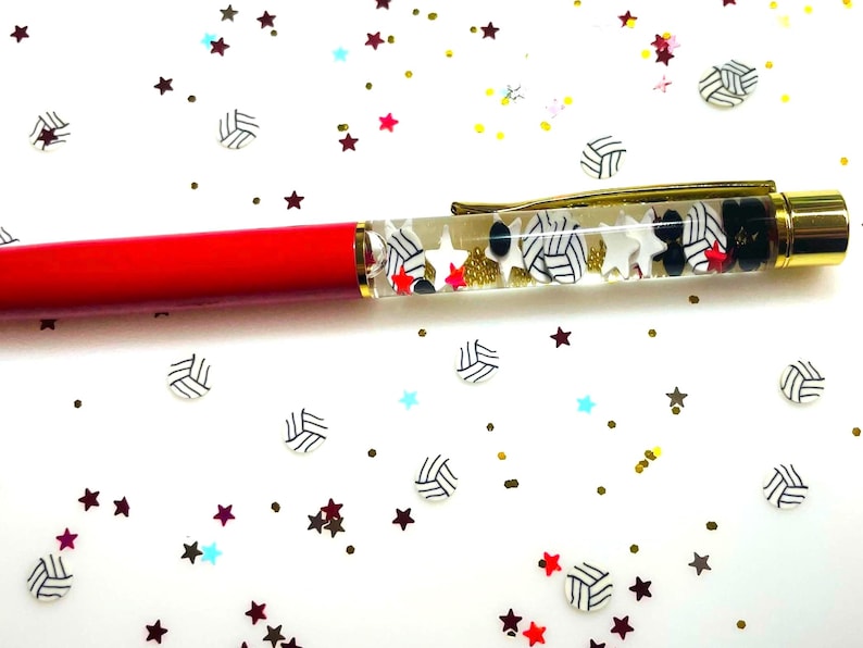 Volleyball Float Pen, Sports, Pick the Colors You Want Inside the Pen ...