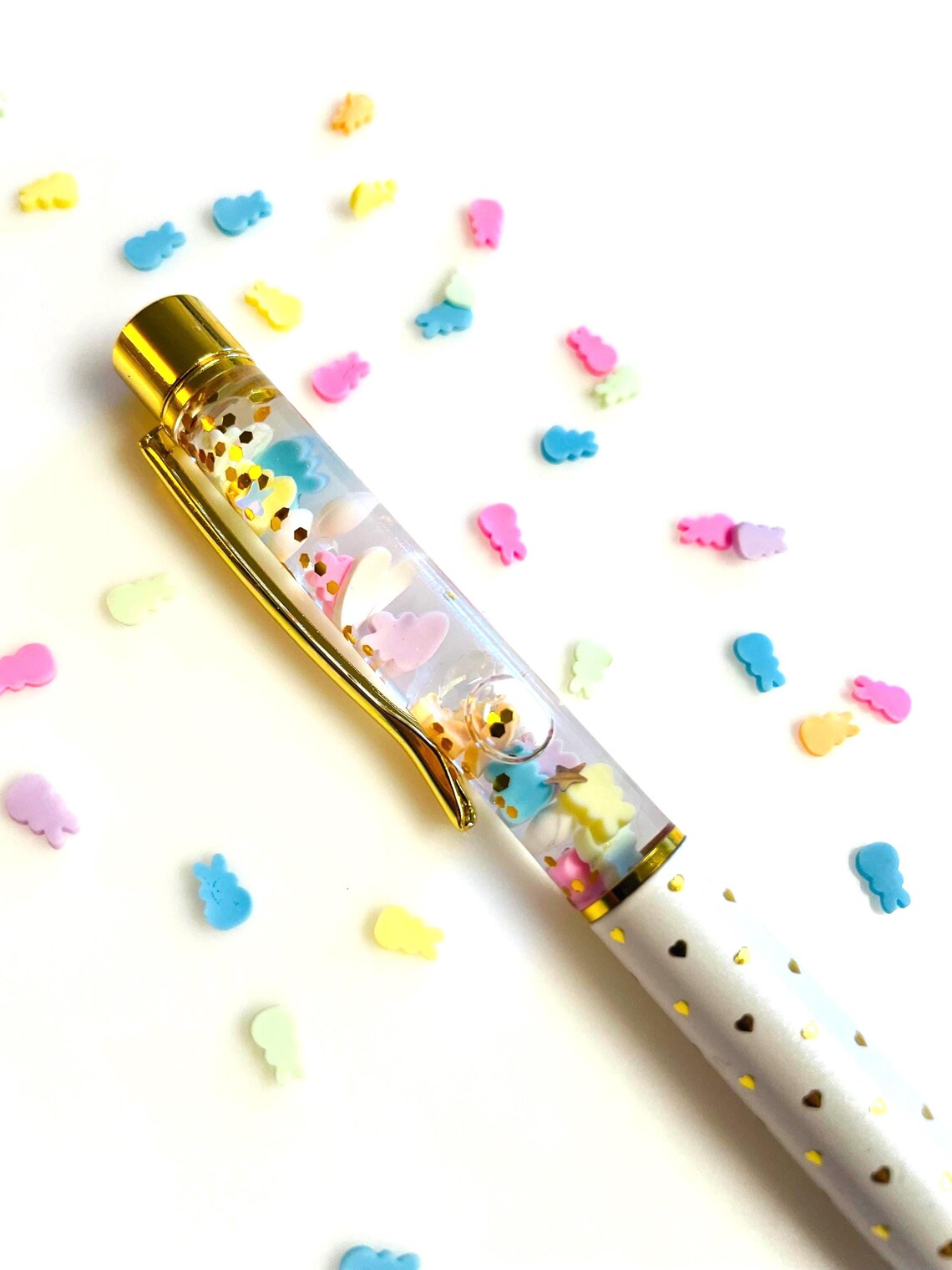 Pastel PEEPS Float Pen, Diamond Crystals, Gold Glitter! so Pretty and ...
