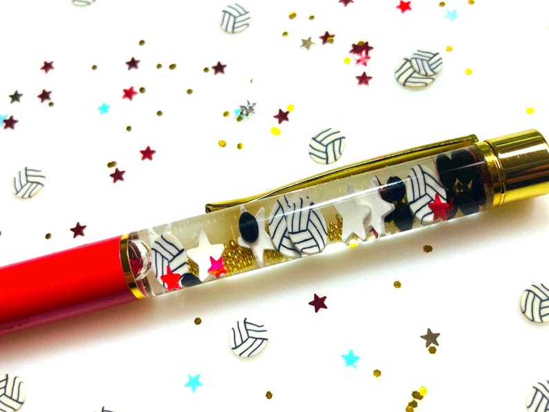 Volleyball Float Pen, Sports, Pick the Colors You Want Inside the Pen ...