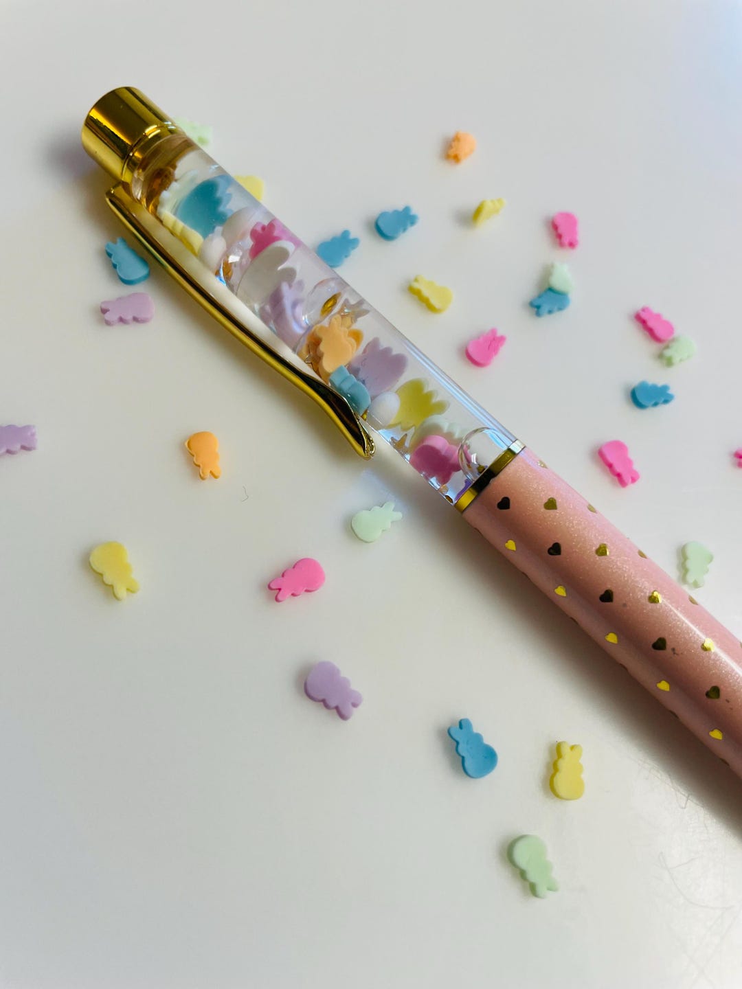 Pastel PEEPS Float Pen, Diamond Crystals, Gold Glitter! so Pretty and ...