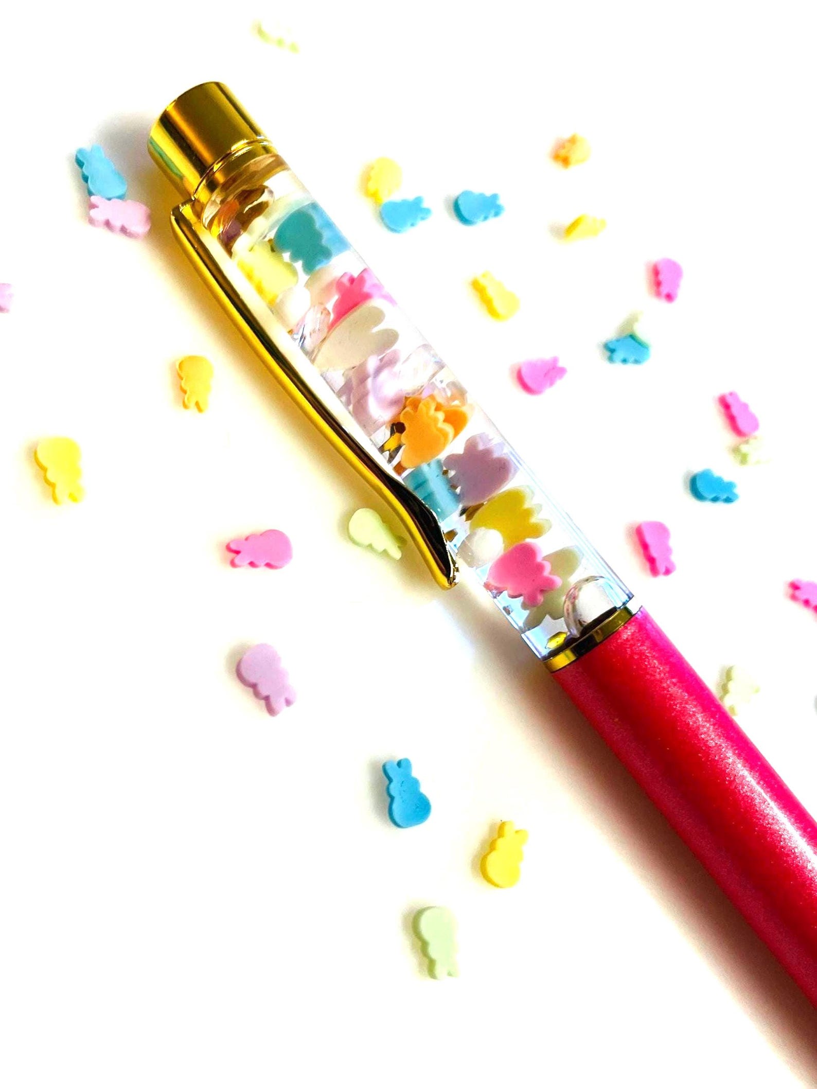 Pastel PEEPS Float Pen, Diamond Crystals, Gold Glitter! so Pretty and ...