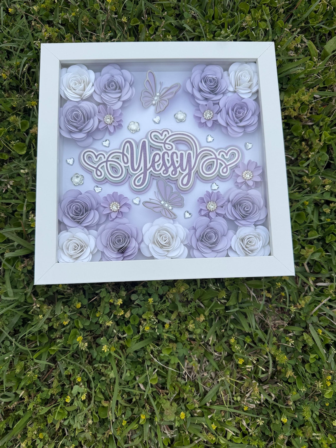 Paper Flower Shadow Box - Etsy