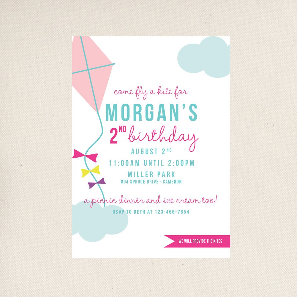 Kite Flying Festival Invitation