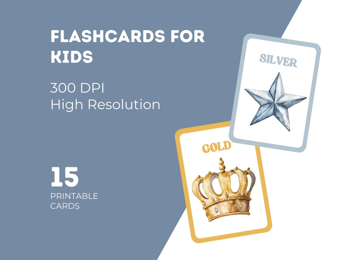 Watercolor Colors Flashcards: Preschool Learning (printable PDF) - Etsy