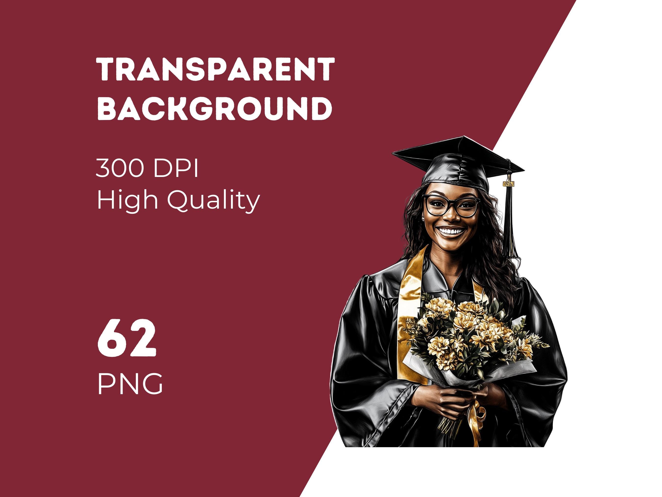 Graduation Watercolor Clipart Bundle: Class of 2025 (PNG, Digital ...