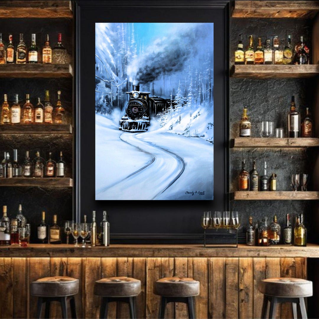 Railroad Wall Art Train Wall Art Rustic Wall Art Western Wall Art ...