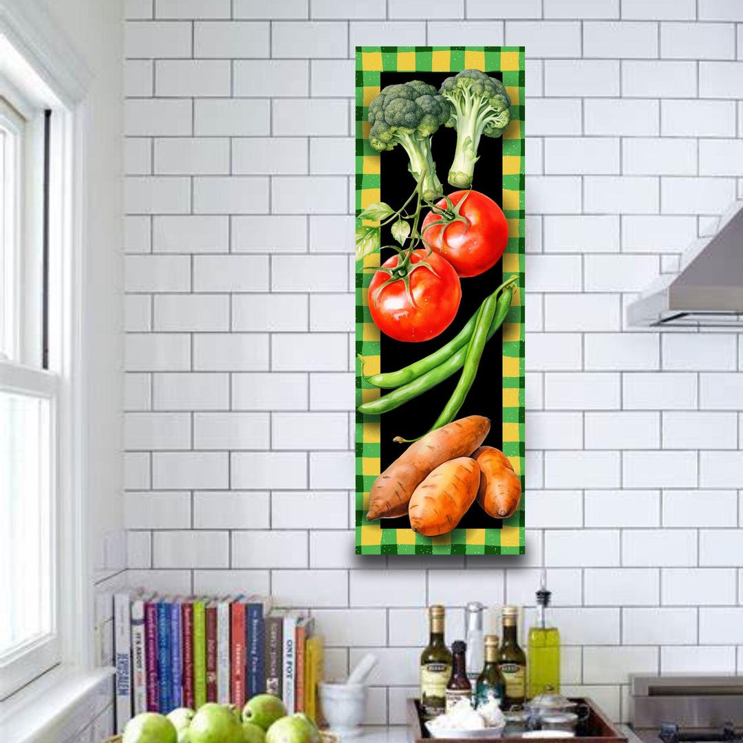 Vegetable Wall Art Kitchen Wall Art Still Life Wall Art Kitchen Decor ...