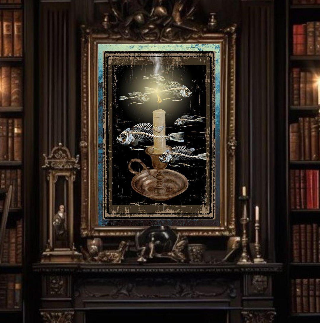 Gothic Wall Art Gothic Decor Vintage Gothic Goth Decor Victorian Gothic ...