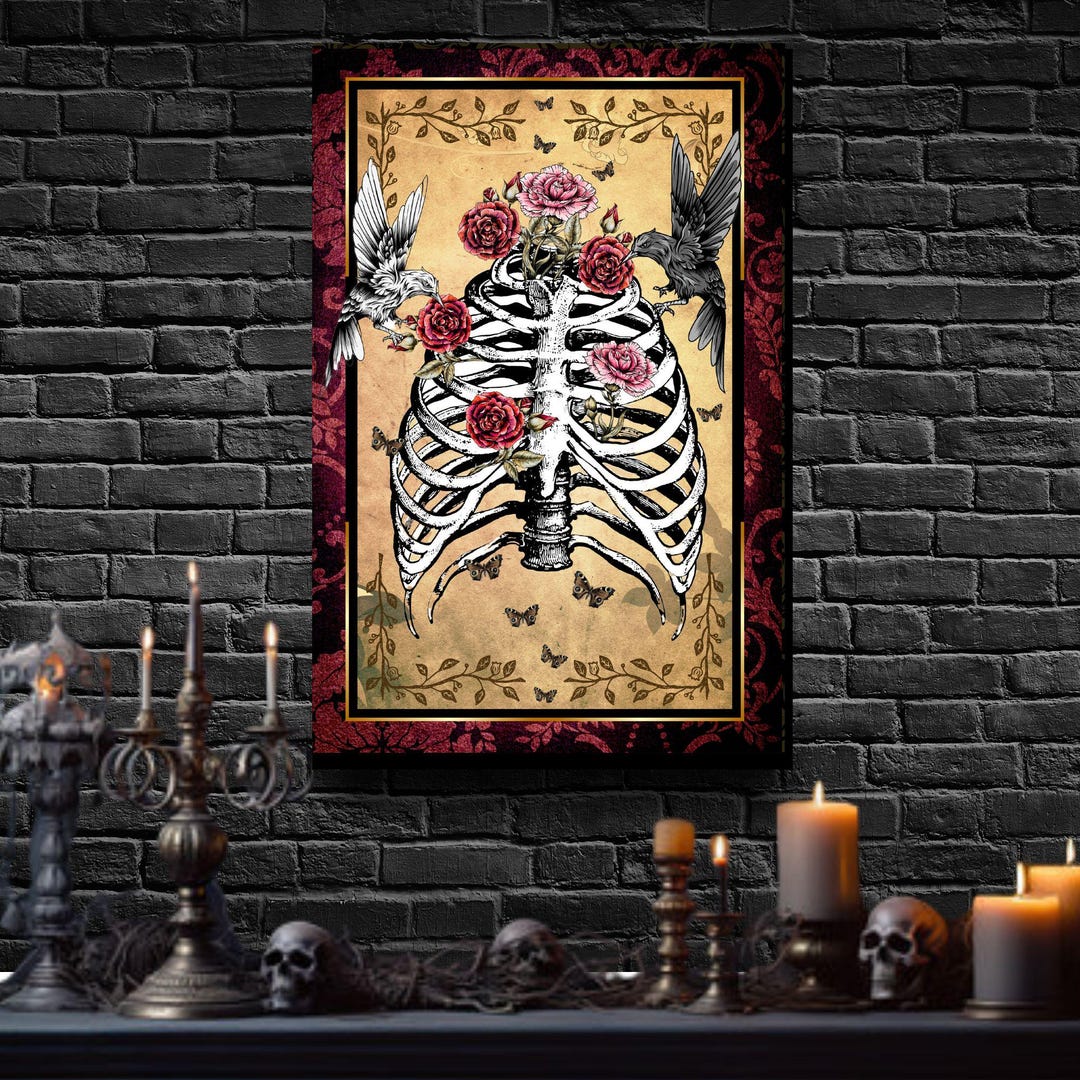 Gothic Wall Art Gothic Decor Gothic Canvas Print Goth Decor Macabre ...
