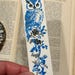Owl Bookmark Set of Two, Animal Themed Bookmark, Blue Owl Bookmark ...