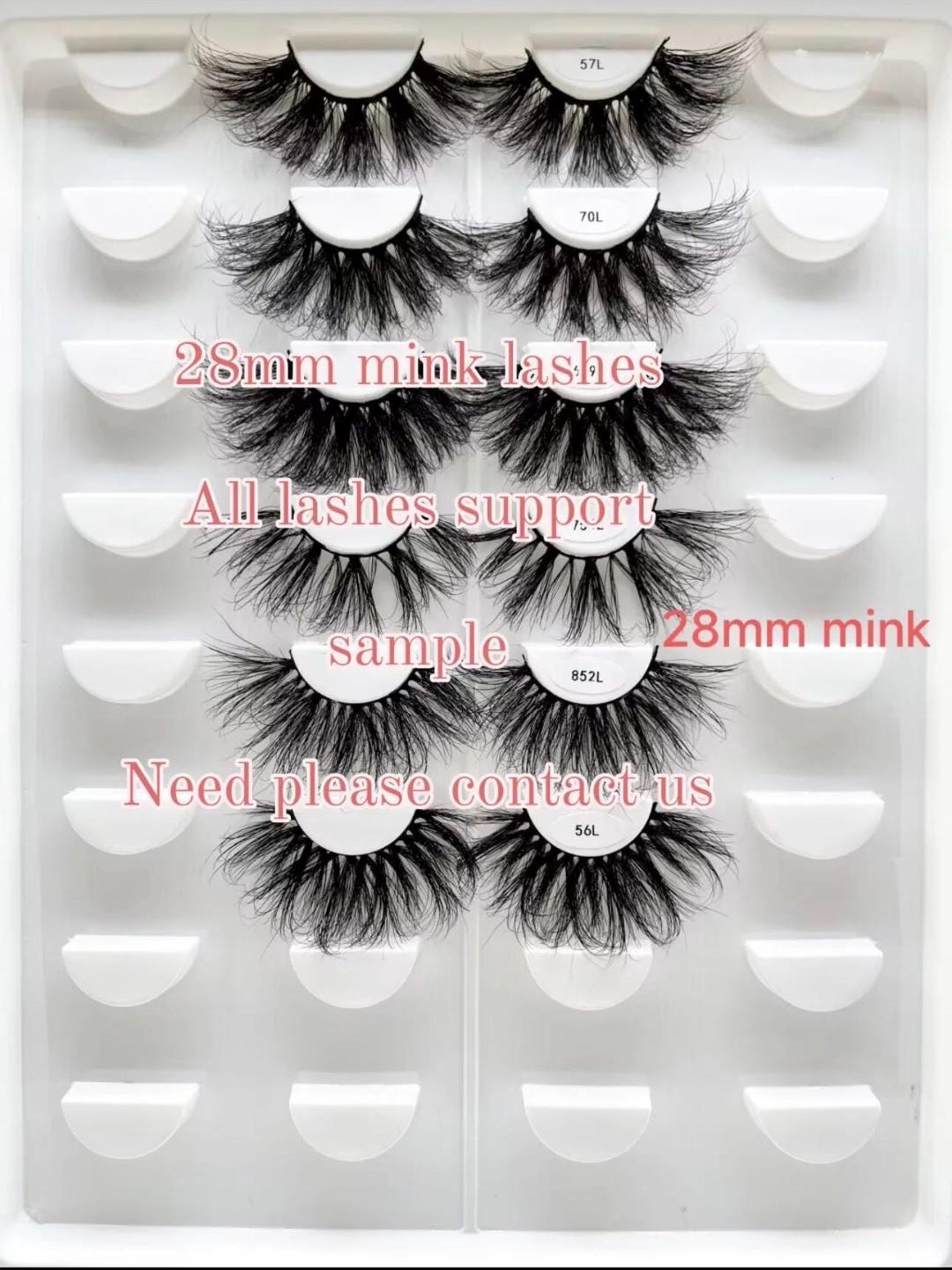 Glamorous Faux 5D Strip Lash Set - Etsy
