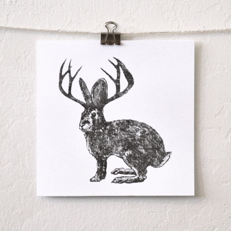 Jackalope Print - Etsy