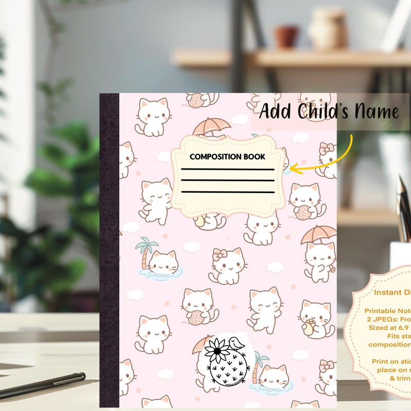 Hand Drawn Notebook Cover - Etsy