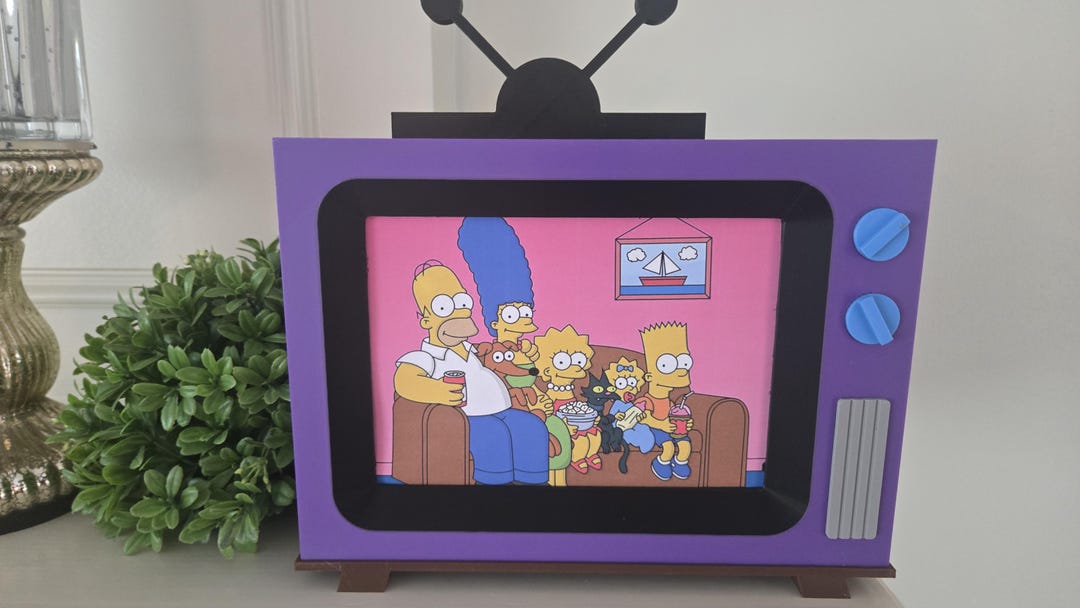 Simpsons TV Picture Frame - Etsy