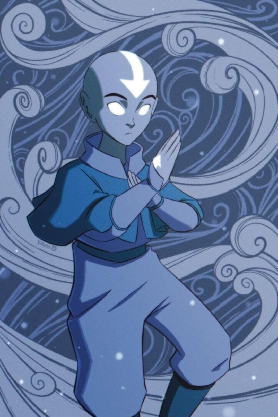 Avatar Aang (avatar State) - Etsy