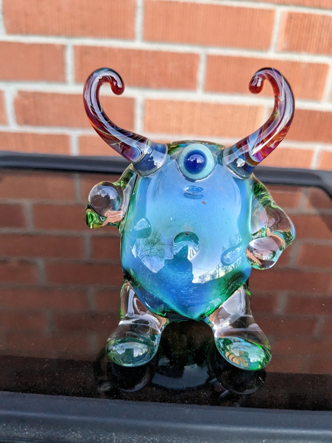Blue Green Horned Kooky Monster Hammer - Etsy