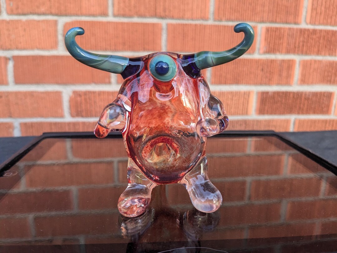 Red Horned Kooky Monster - Etsy