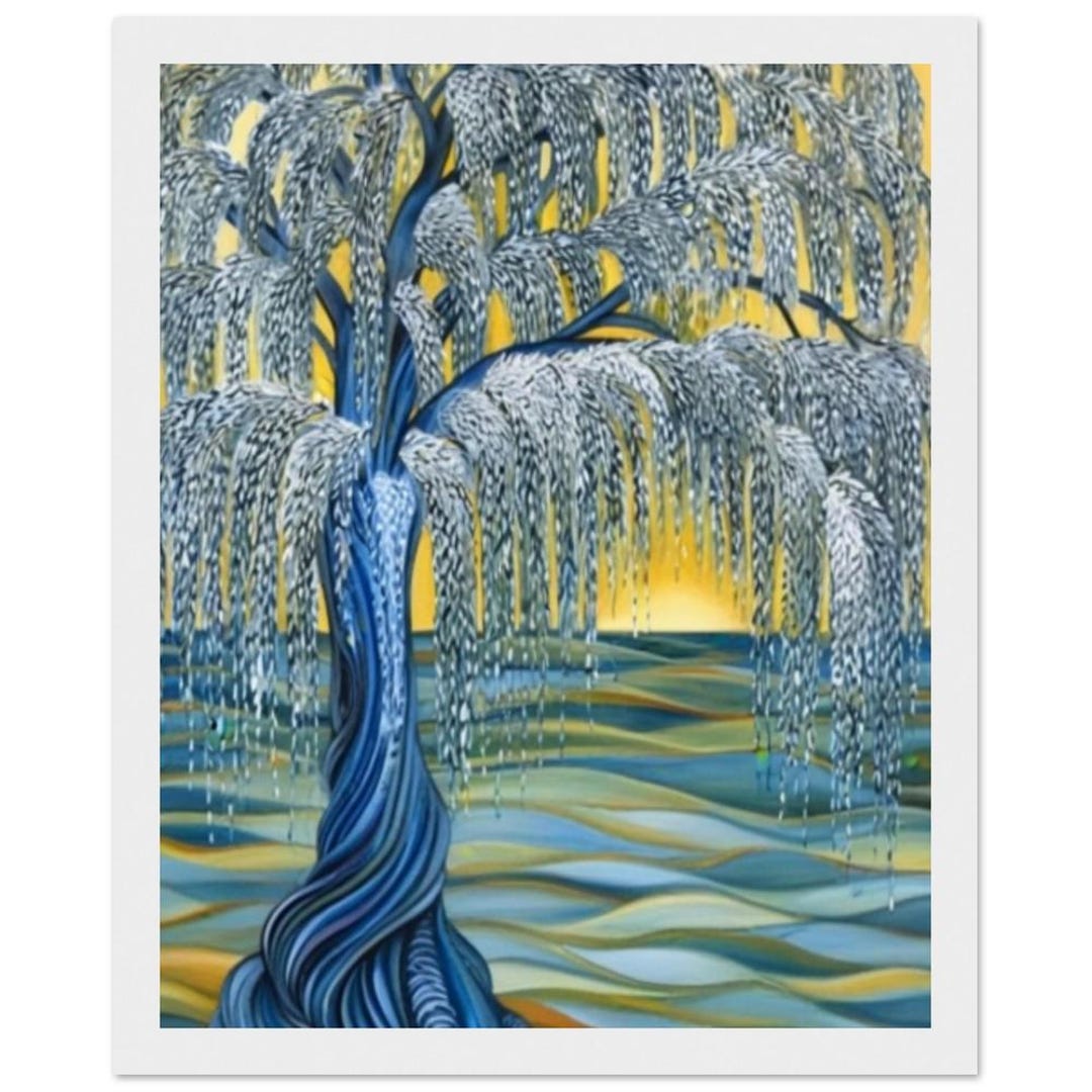 Willow Tree Print, Willow Tree Art, Weeping Willow Tree, Weeping Willow ...