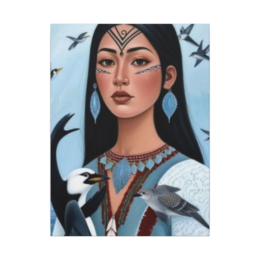 Sea Goddess Art, Inuit Art , Sedna Canvas | Sacred Feminine Art, Ocean ...