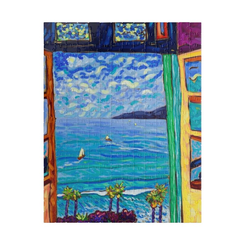 Matisse Window Art Jigsaw Puzzle: Beach View Relaxation - Etsy