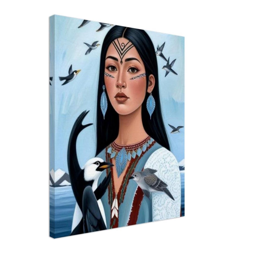 Inuit Art , Sedna Canvas | Sea Goddess Art, Sacred Feminine Art, Ocean ...