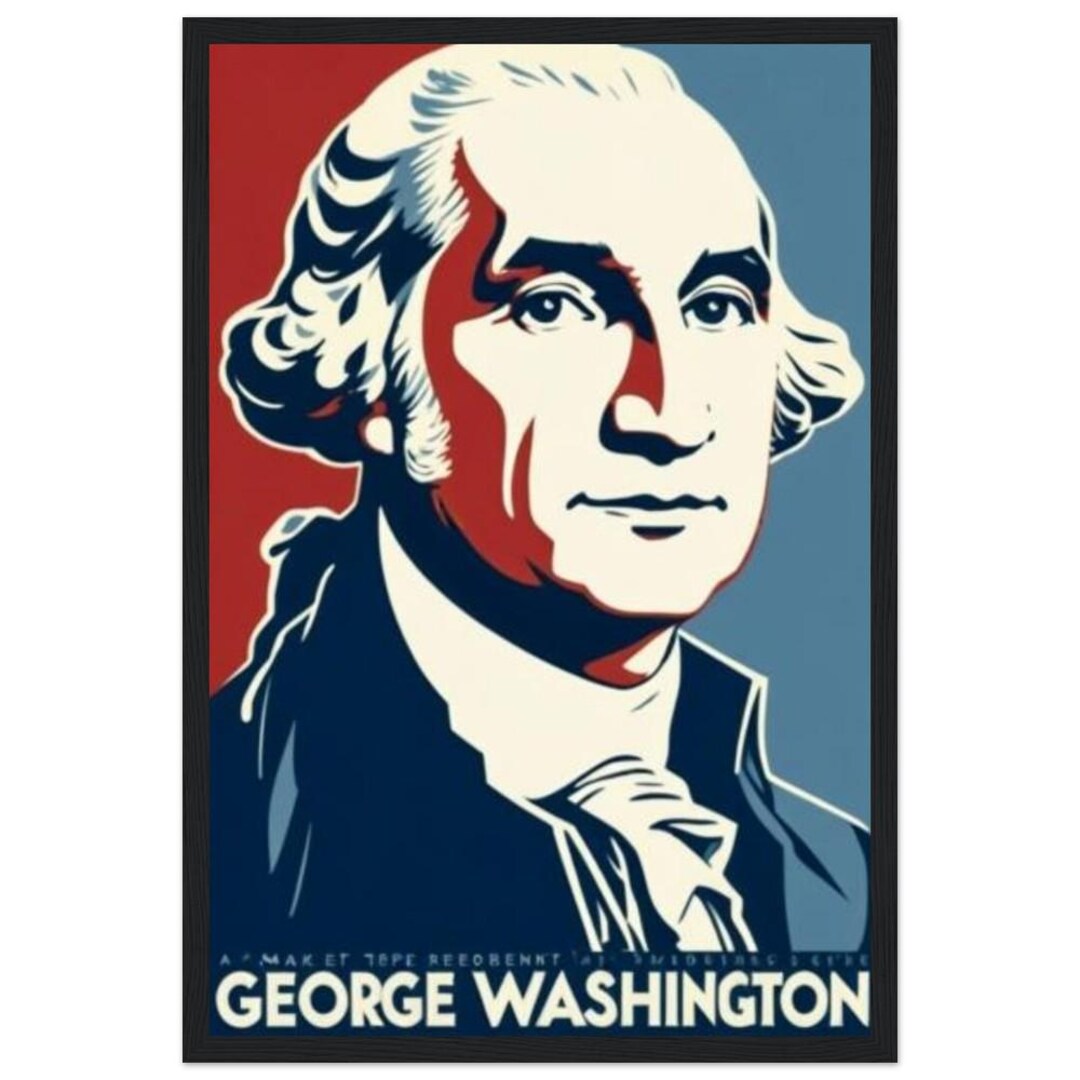George Washington Art Print | American President | Founding Fathers ...