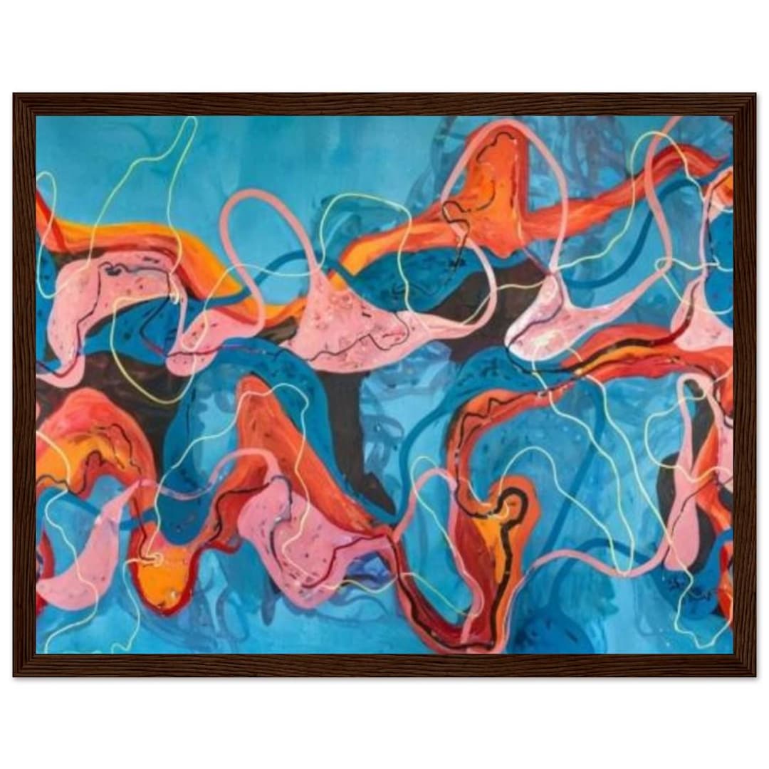 Zimbabwean Art Unique African Modern Art Mushate's Framed Poster Human ...