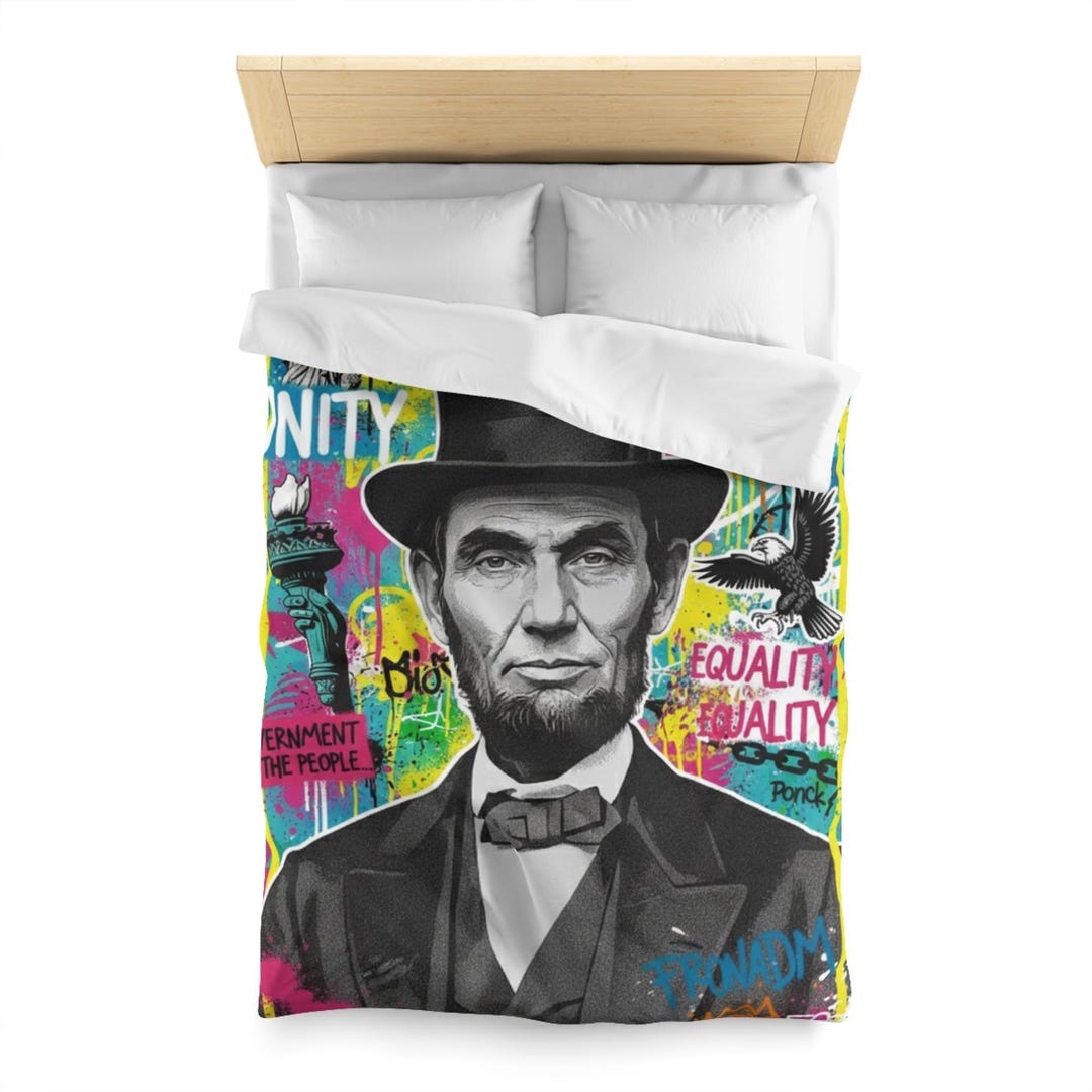 Abraham Lincoln Graffiti Presidential Portrait Duvet Cover | Equality ...