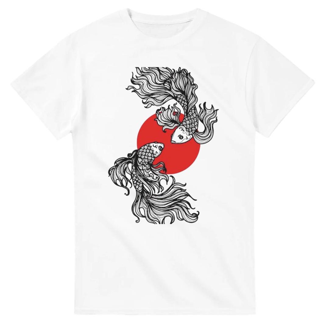 Koi Fish T-shirt Japanese Fish T-shirt Asian Fish T-shirt Lucky Fish T ...