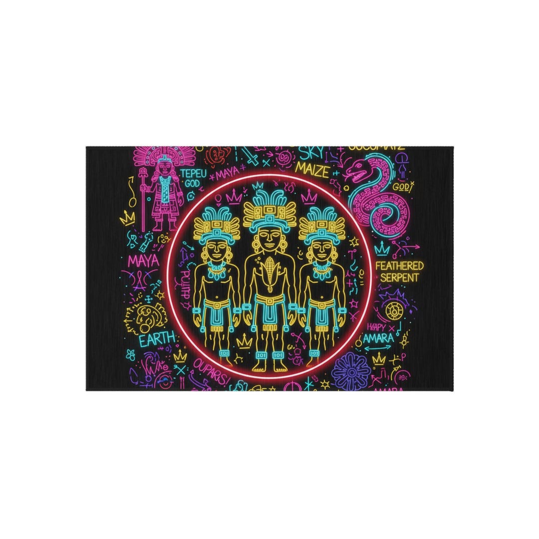 Neo-mayan Creation Myth Rug - Popol Vuh Electric : the Maize People's ...
