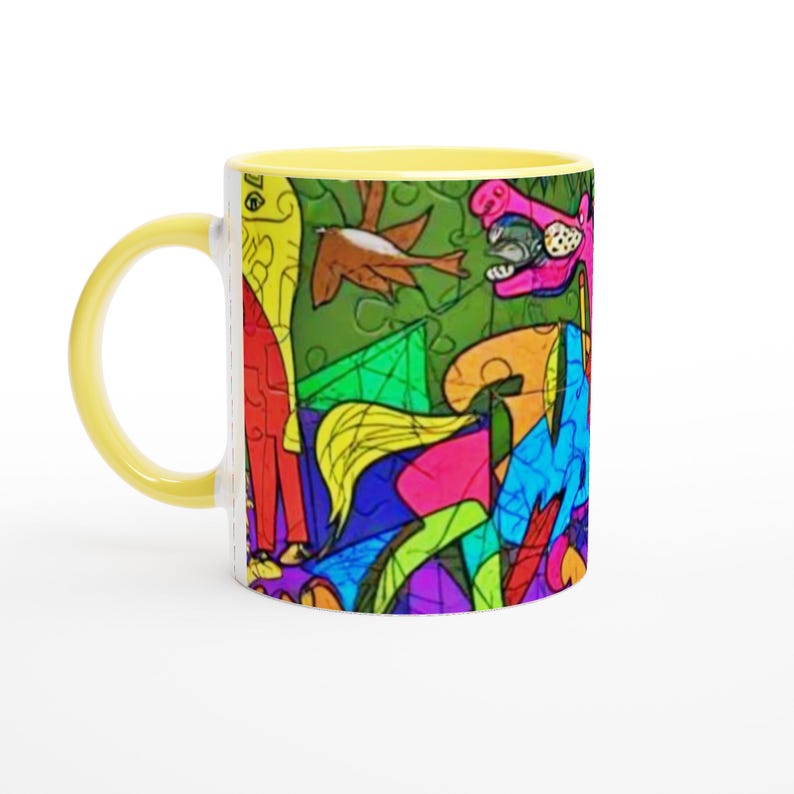 Guernica Art Mug: Pablo Picasso Painting, 11oz Ceramic Coffee Cup ...