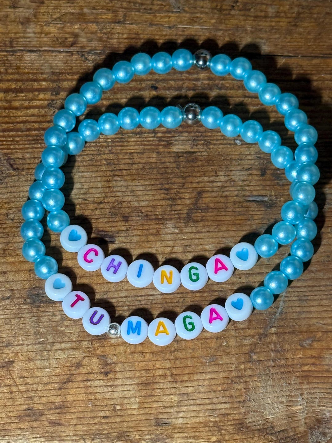 Chinga Tu Madre Blue Friendship Bracelet Set (2 Bracelets) | FDT ...