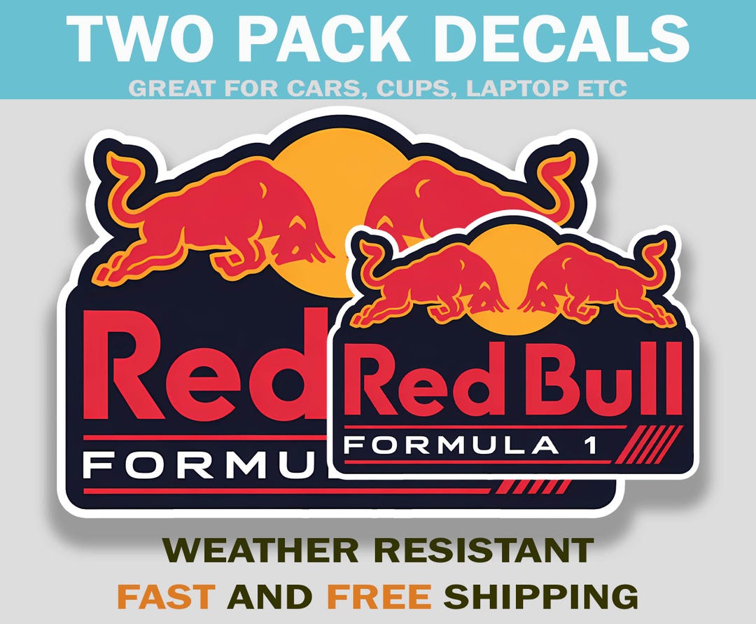 Red Bull F1 Racing Stickers Red Bull Formula 1 Race Team Decal ...