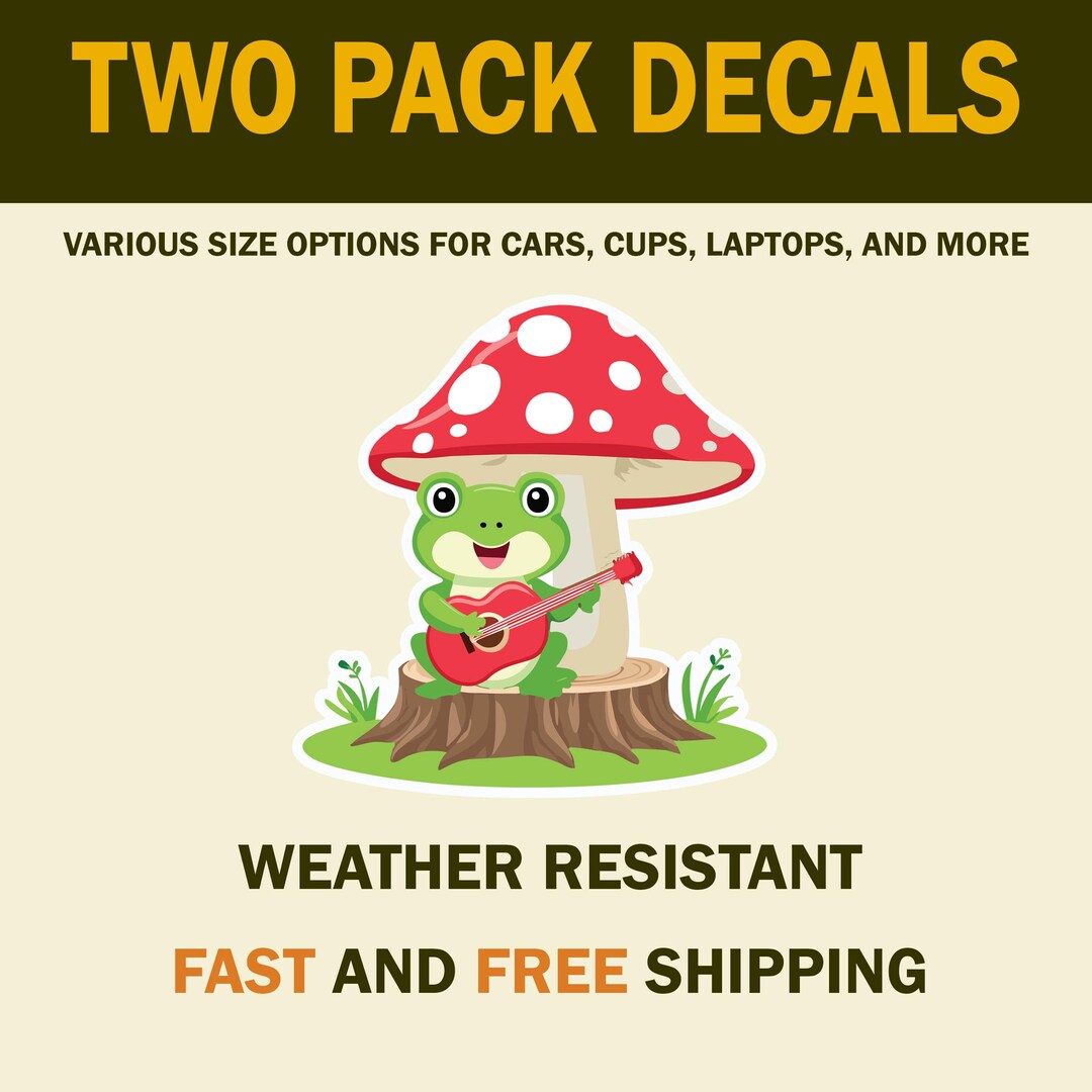Cottage Core Frog Sticker Pack, Feature Cute Chibi Green Frog Setting ...
