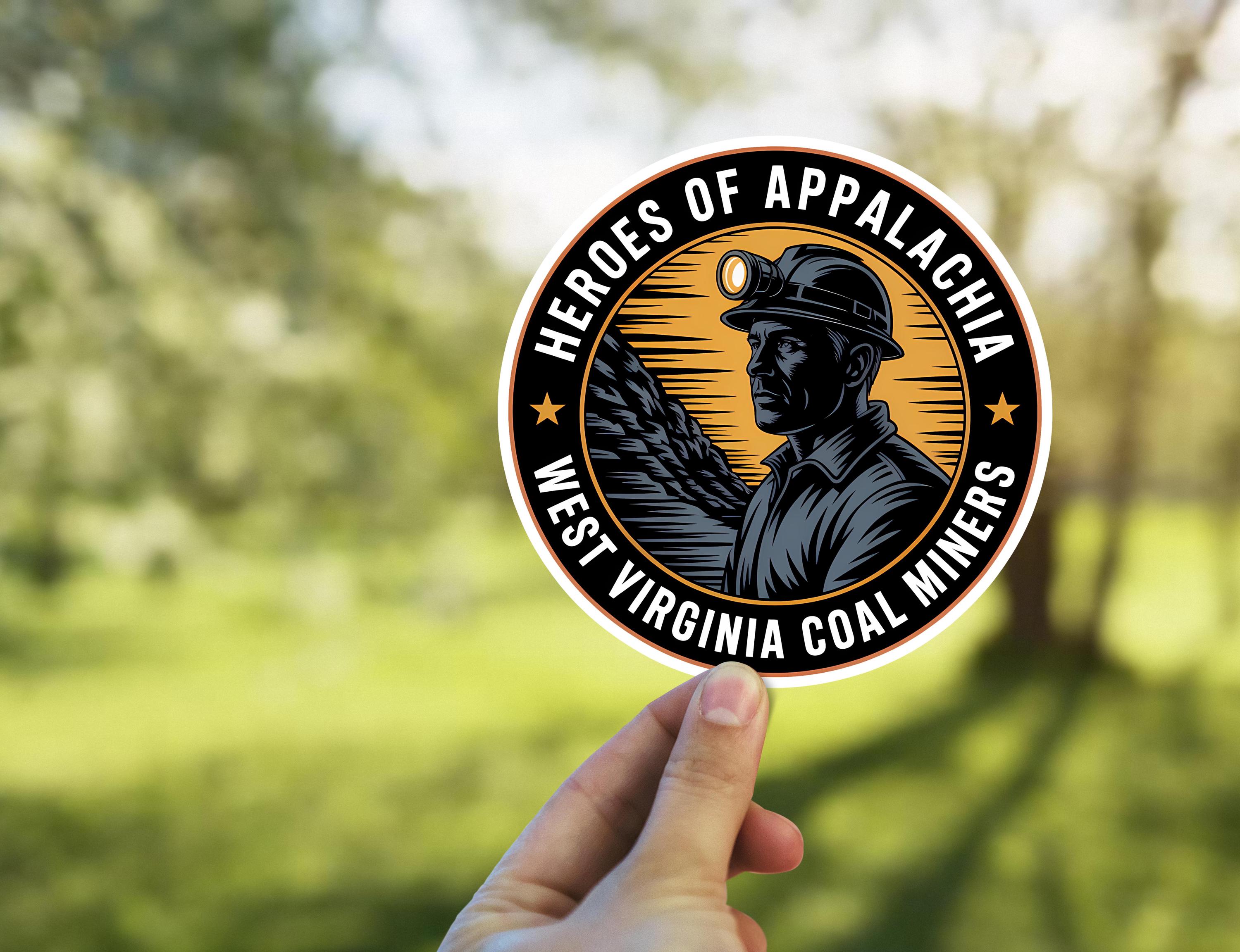 West Virginia Coal Mining Sticker Decals - WV Miner Stickers - Set of 2 ...