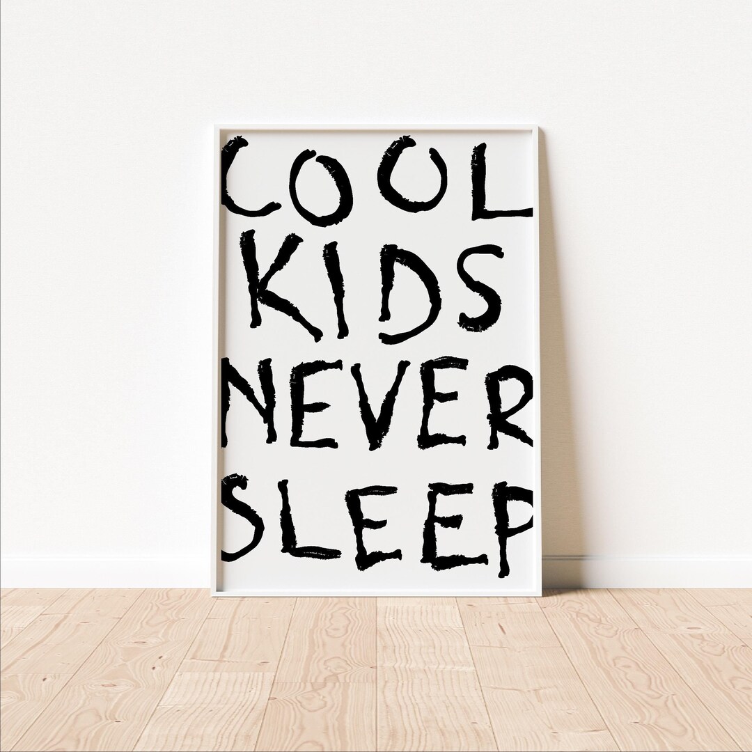 Black and White Typography Poster, Minimalist Decor Print, Typography ...