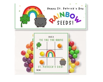 Rainbow Seeds Bag Topper - Digital Printable - Immediate Download - Etsy