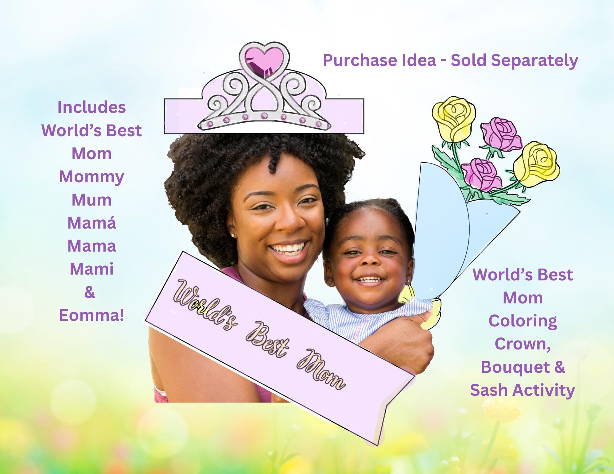 What's Your Mom Name Activity, Sign and Name Tags Digital Download ...