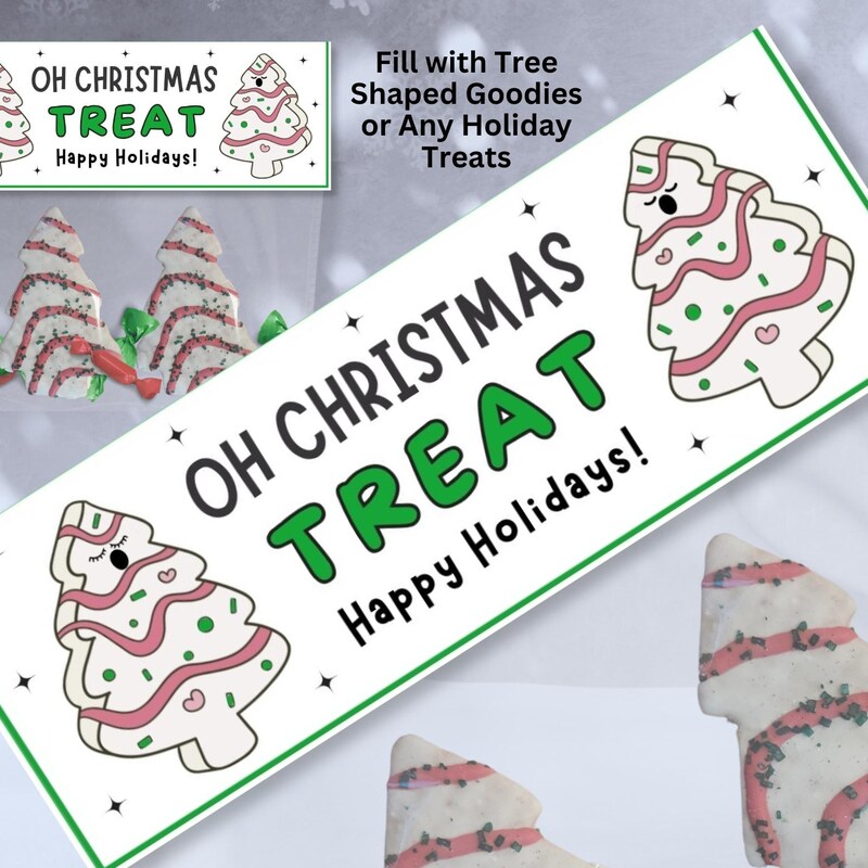 Tree Cake Bag Topper - Etsy UK