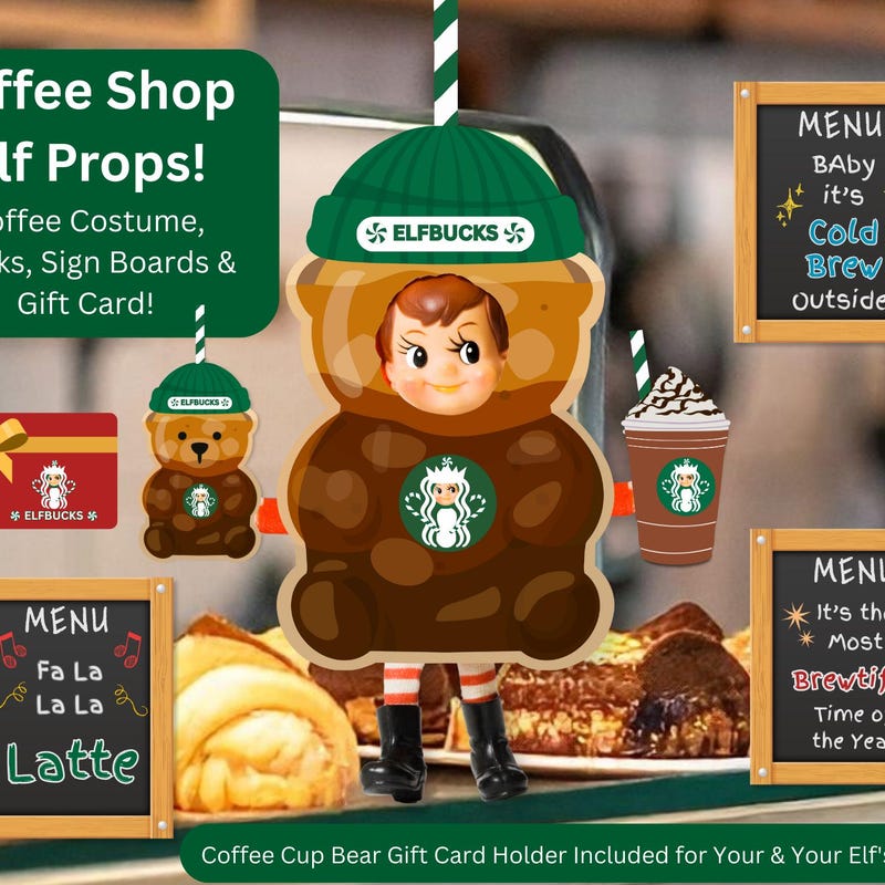 Elf Coffee Shop Prop - Etsy