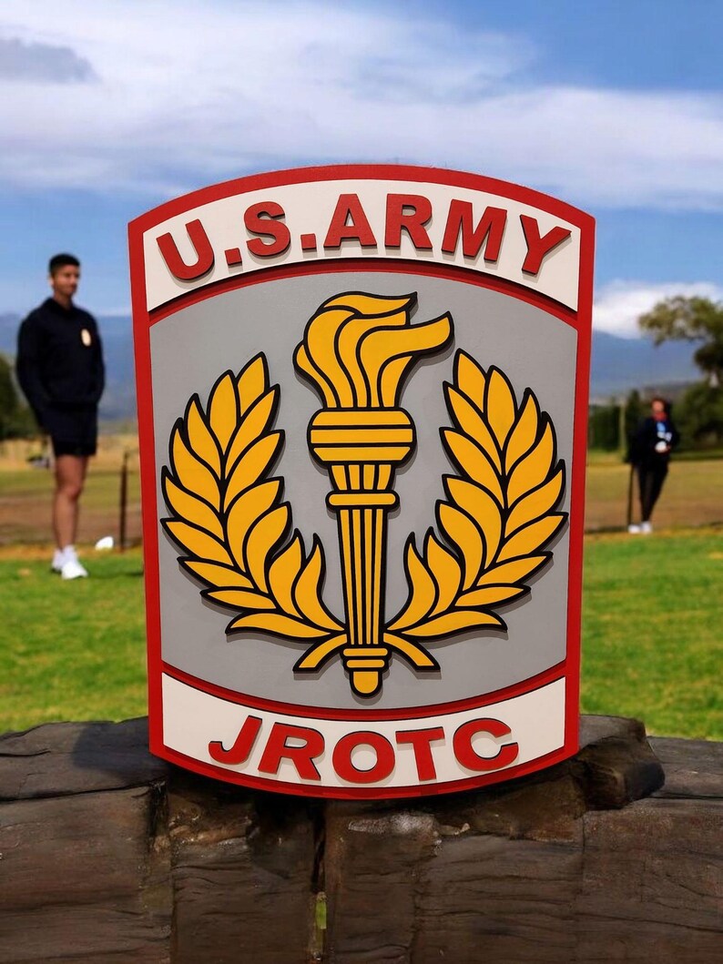 Army JROTC Wooden Sign – Custom Military-inspired Wall Art | Perfect ...